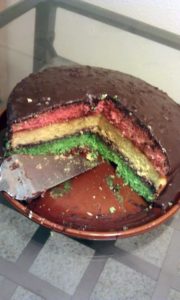 Recipe: Tri Color Cake – Mab Made Food